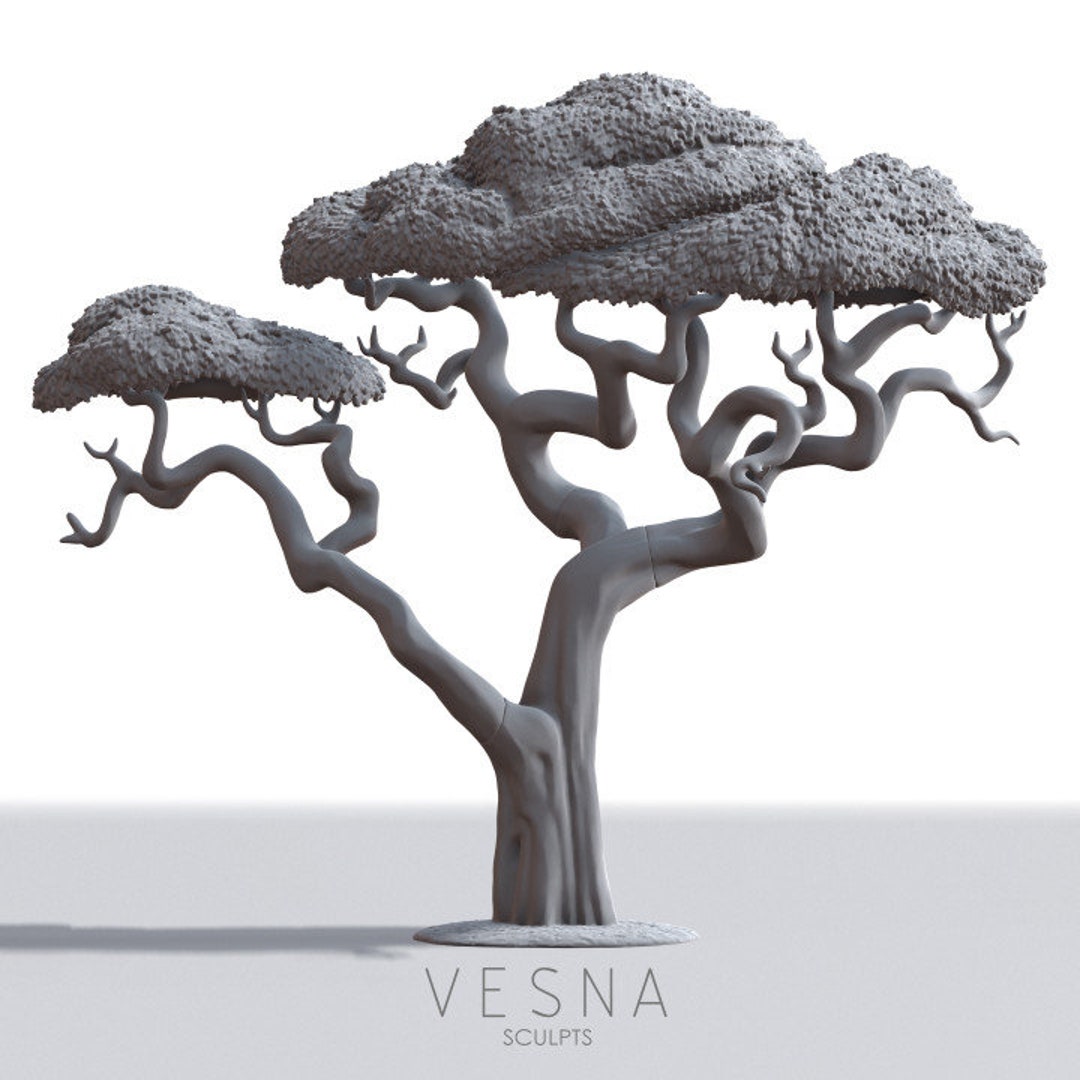 Large Tree Dnd Dungeons and Dragons Farm Miniatures Scatter Terrain ...