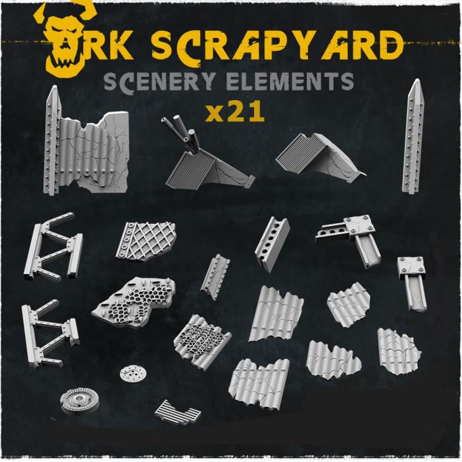 21pc Orc Scrapyard Building Bits | Dnd Dungeons and Dragons TTRPG 28/32 ...