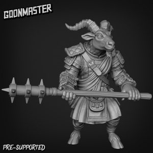 5pc Goats Guards Set/ Dnd Dungeons and Dragons Farm Figurines Warrior ...