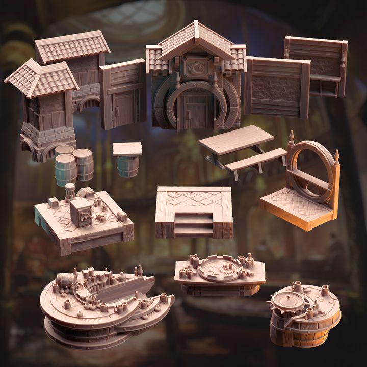 Modular Terrain Set |the Crescent Moon Casino | DND Dungeons and ...