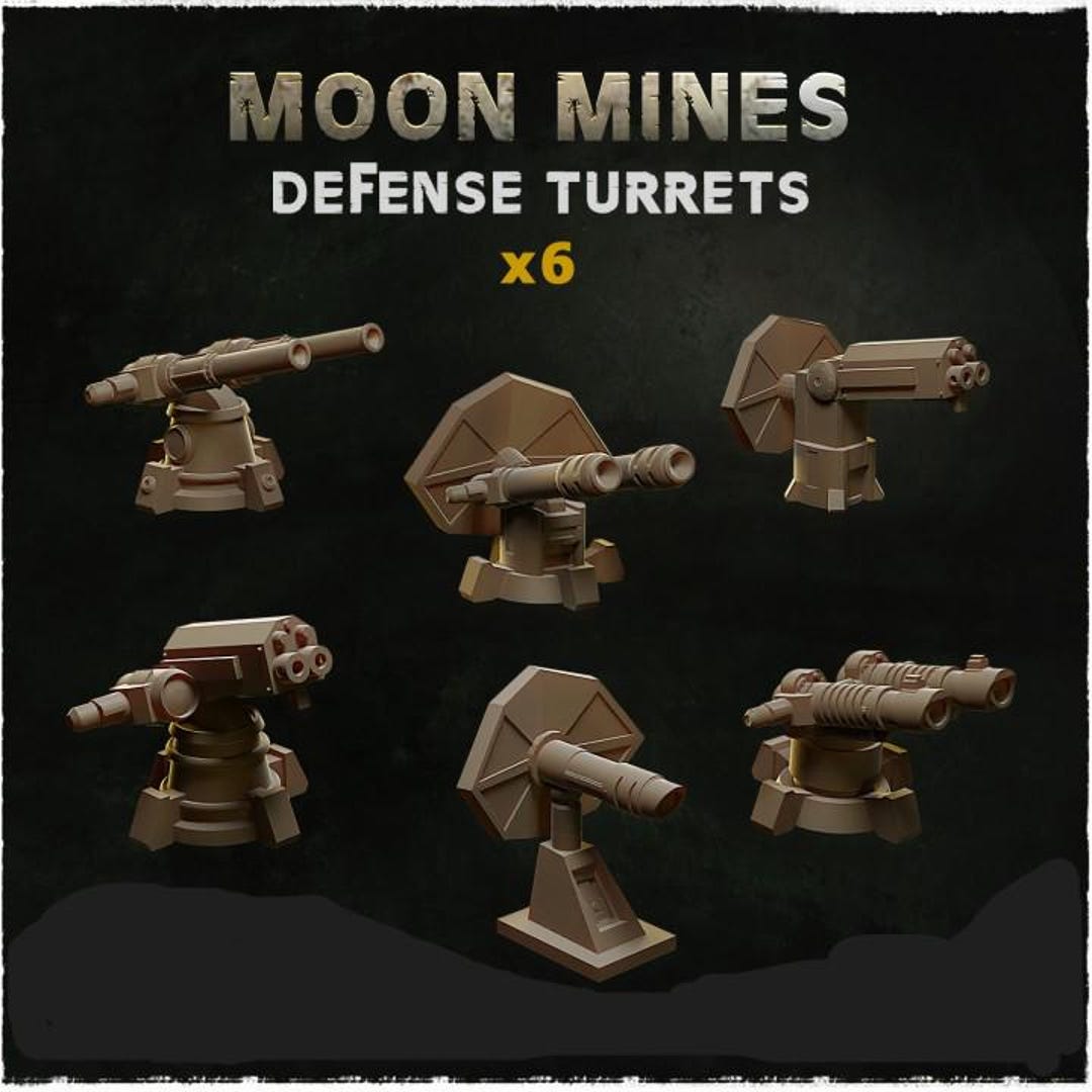 6pc Defence Turrets | Dnd Dungeons and Dragons TTRPG 28/32 | Wargaming ...