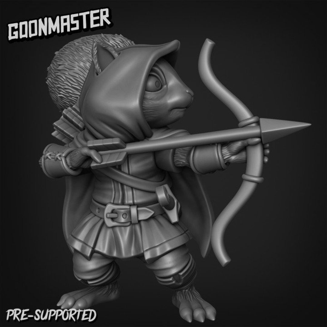 Squirrel Archer / Dnd Dungeons and Dragons Tabletop Wargaming Minis ...