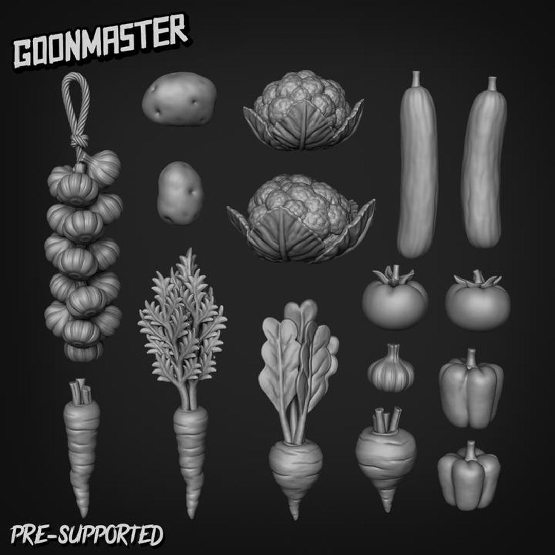50pc Food Set | Vegetables / Fruits | DND Dungeons and Dragons RPG 28/ ...