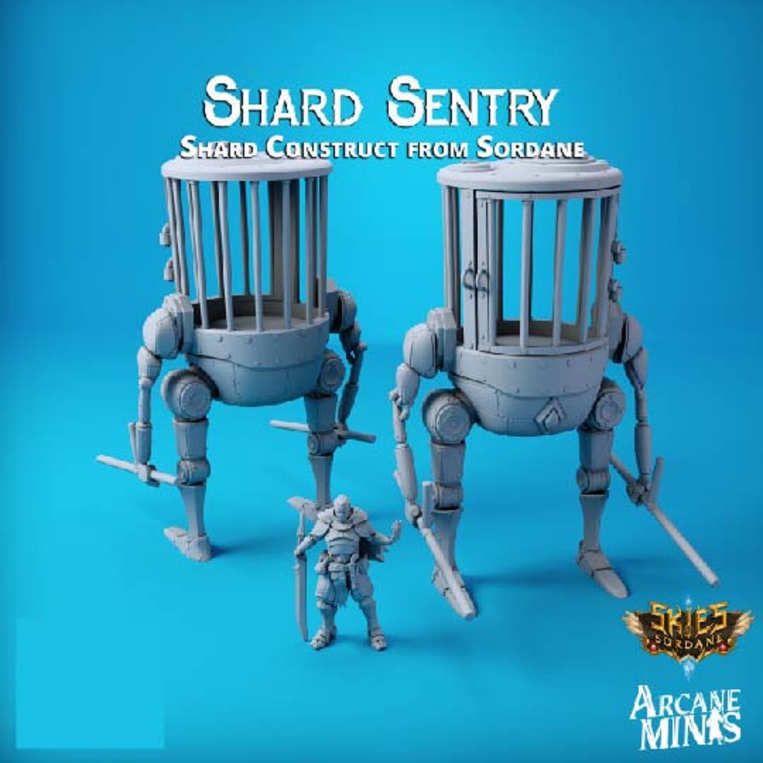 Shard Sentry Robot/ DND Dungeons and Dragons Machinery Miniature Npcs ...