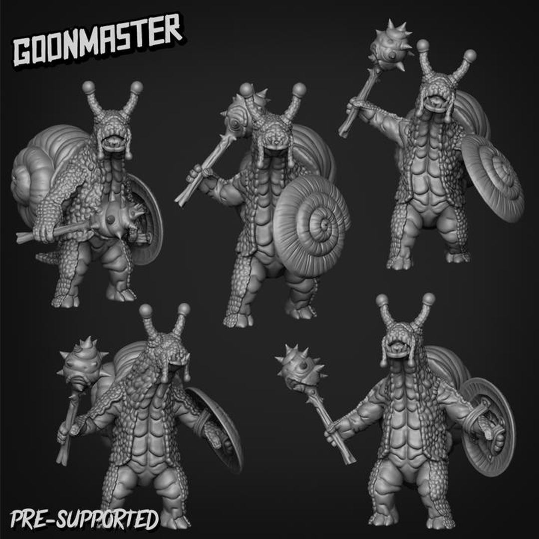 Snail Maceman Set | DND Dungeons and Dragons TTRPG 28/32/38 | Wargaming ...