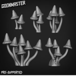 Mushrooms | DND Dungeons and Dragons TTRPG | Woodland Basing Materials ...