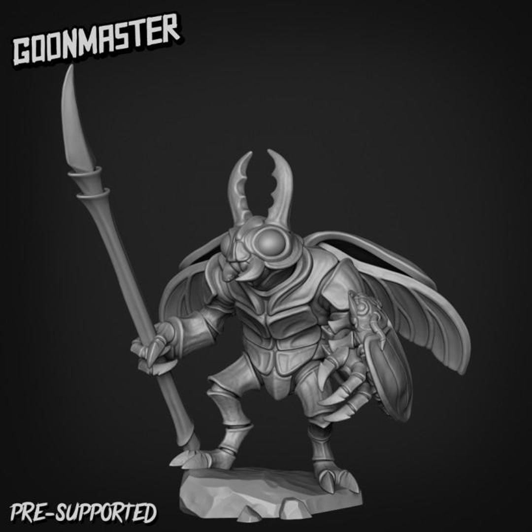 Beetle Spearman | DND Dungeons and Dragons TTRPG 28/32/38/75 ...