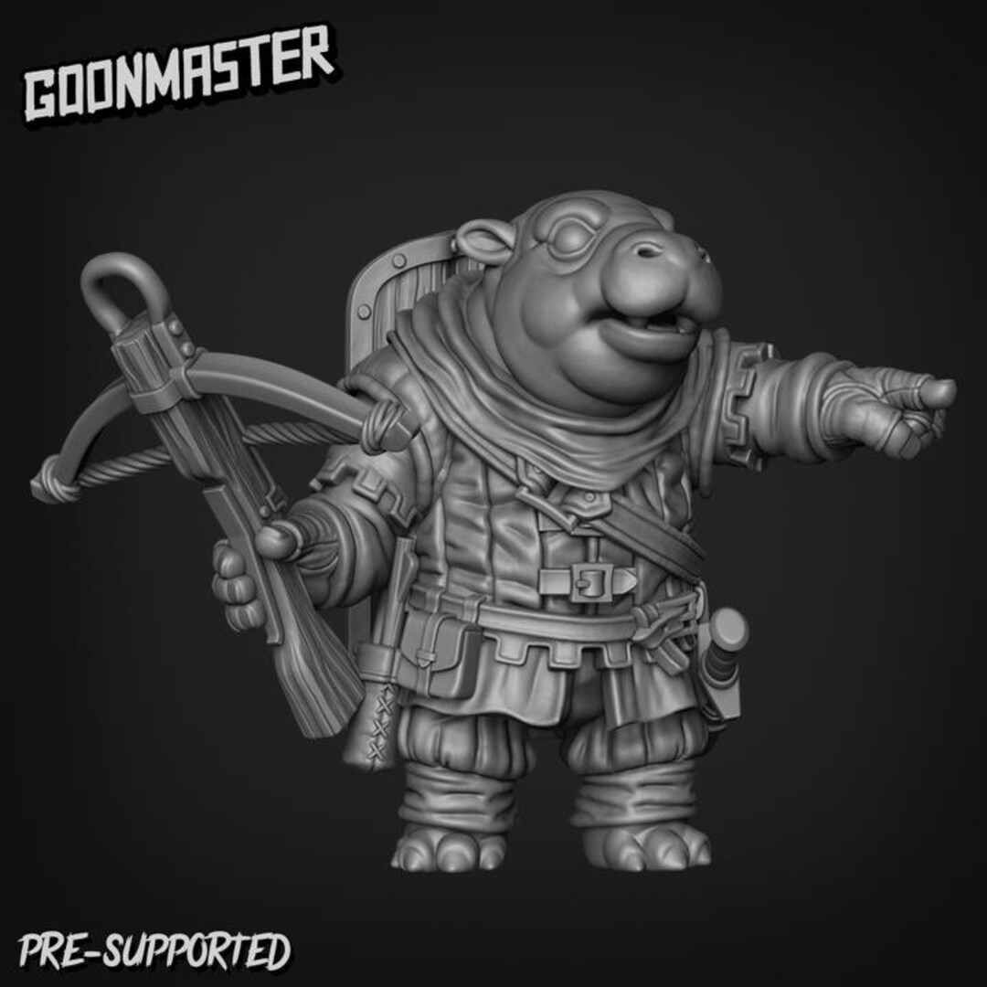 Hippo Archer | DND Dungeons and Dragons TTRPG 28/32/38 | Wargaming ...