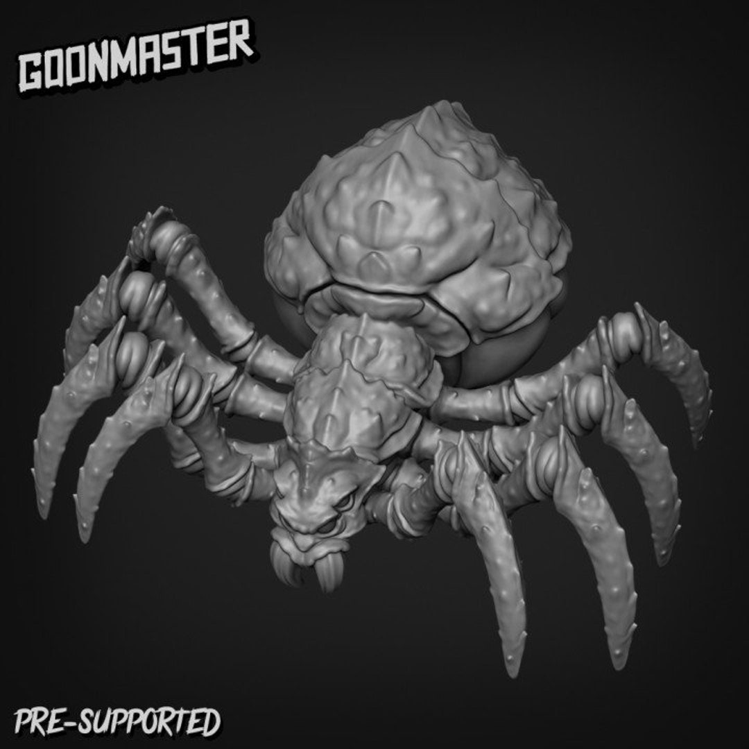 Giant Spider Miniature / Dungeons & Dragons, Mini Bugs, Tabletop ...