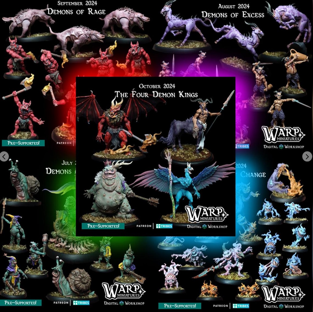 Four Demon Kings Giga Army Bundle | DND Dungeons and Dragons RPG ...