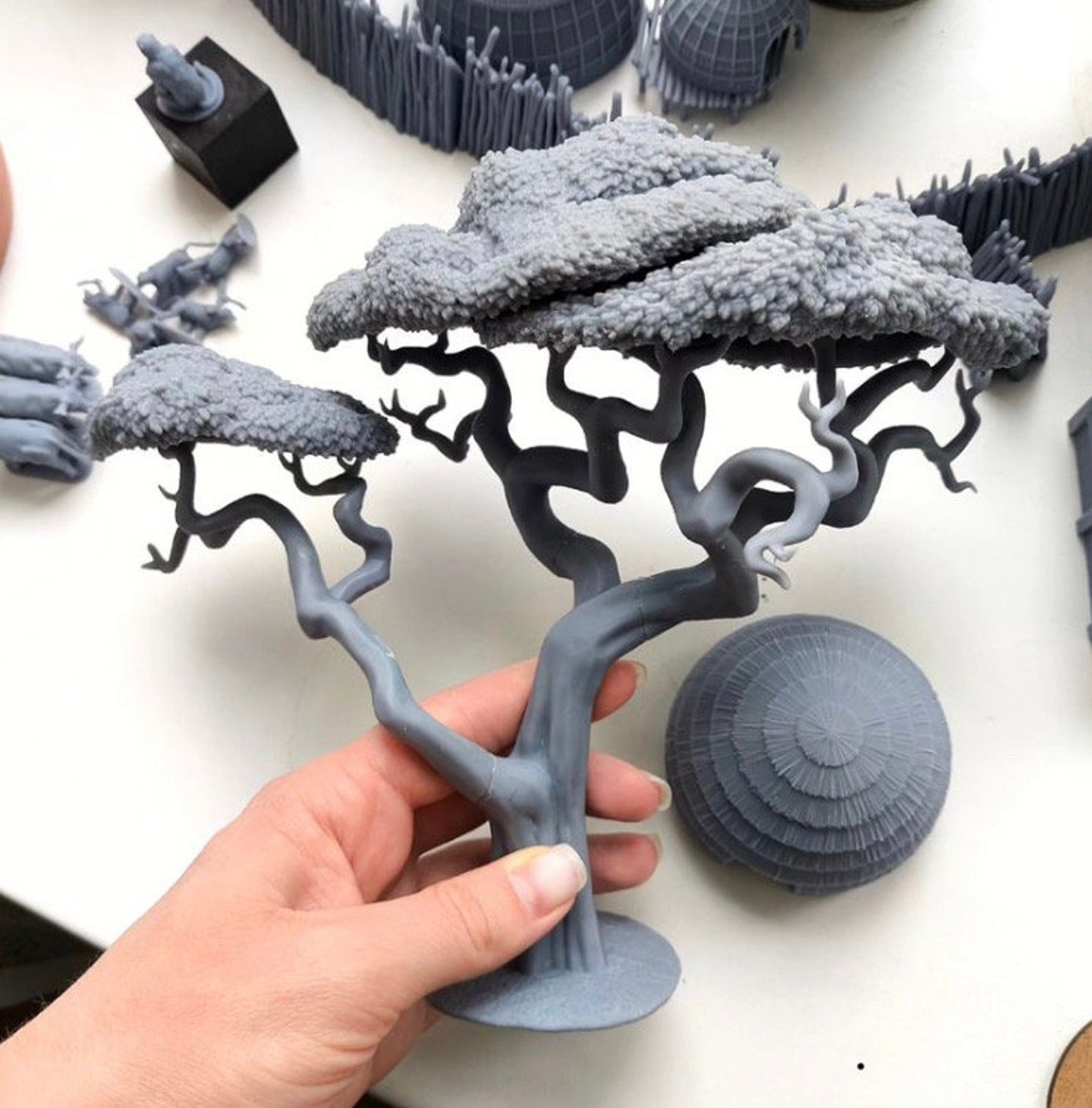 Large Tree Dnd Dungeons and Dragons Farm Miniatures Scatter Terrain ...