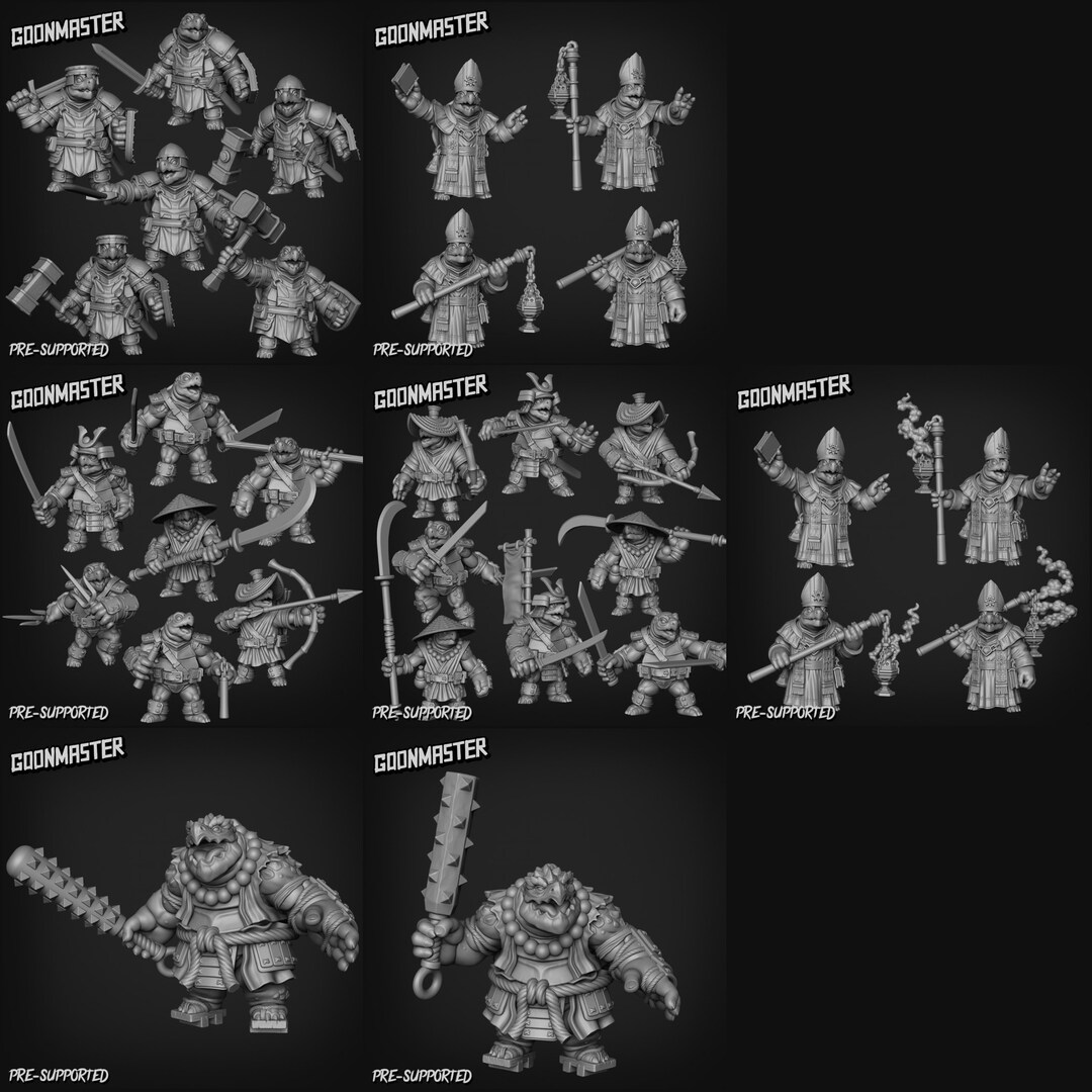 31pc Turtle Clan,dnd Dungeons and Dragons Animal Figurines Ninja ...
