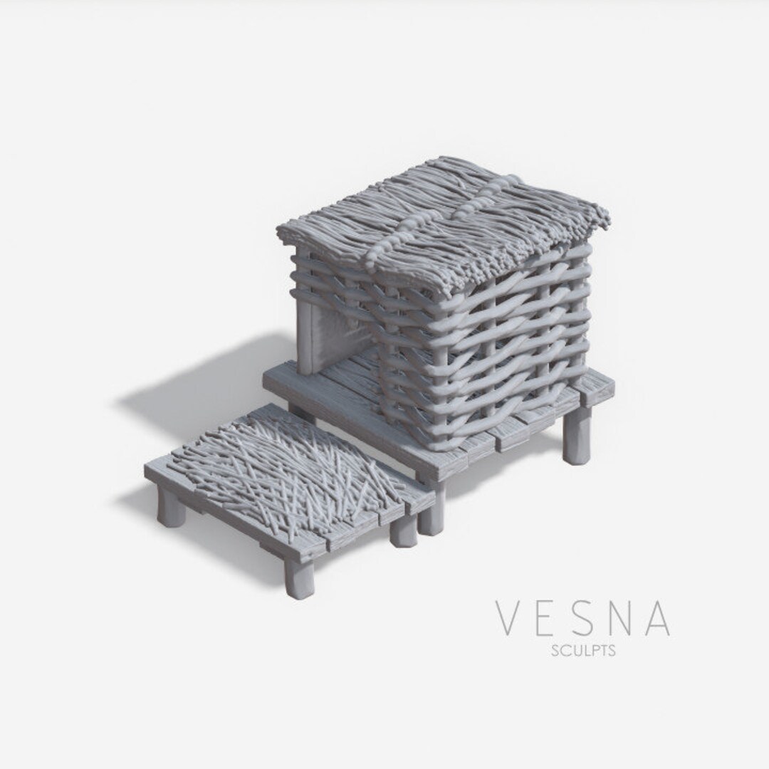 Chicken Hen House / DND Dungeons and Dragons Farm Miniature Village ...