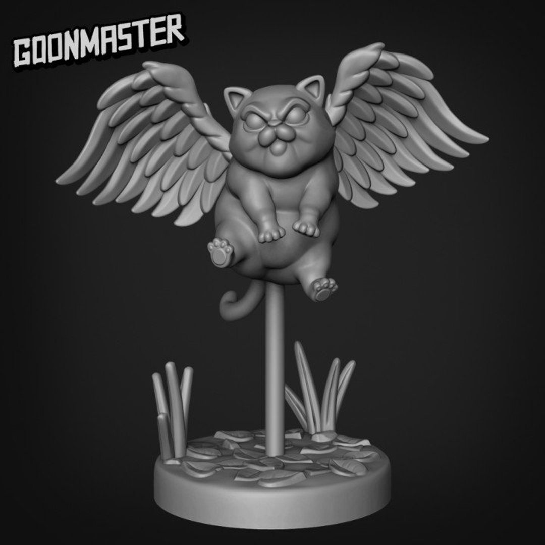 2pc Flying Cats Set/ Dnd Dungeons and Dragons Angels / Animals ...