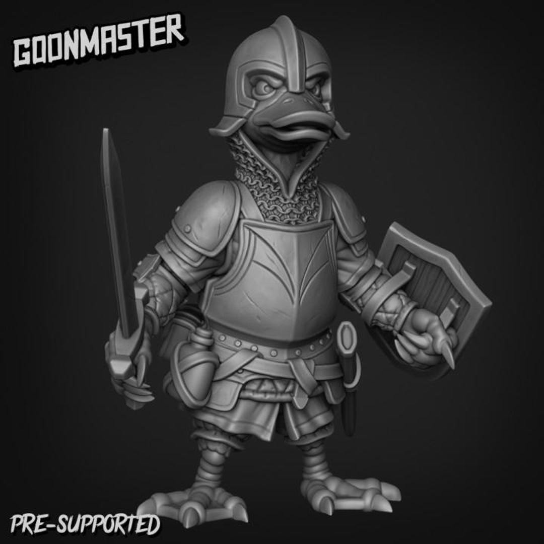 Duck Swordsman | Dnd Dungeons and Dragons TTRPG 28/32/38 | Wargaming ...