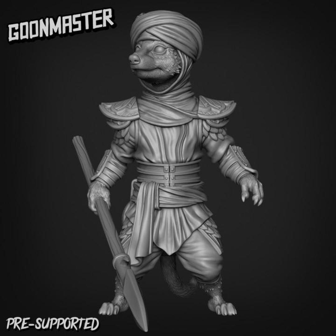 Meerkat Warrior | DND Dungeons and Dragons TTRPG 28/32/38/75 ...