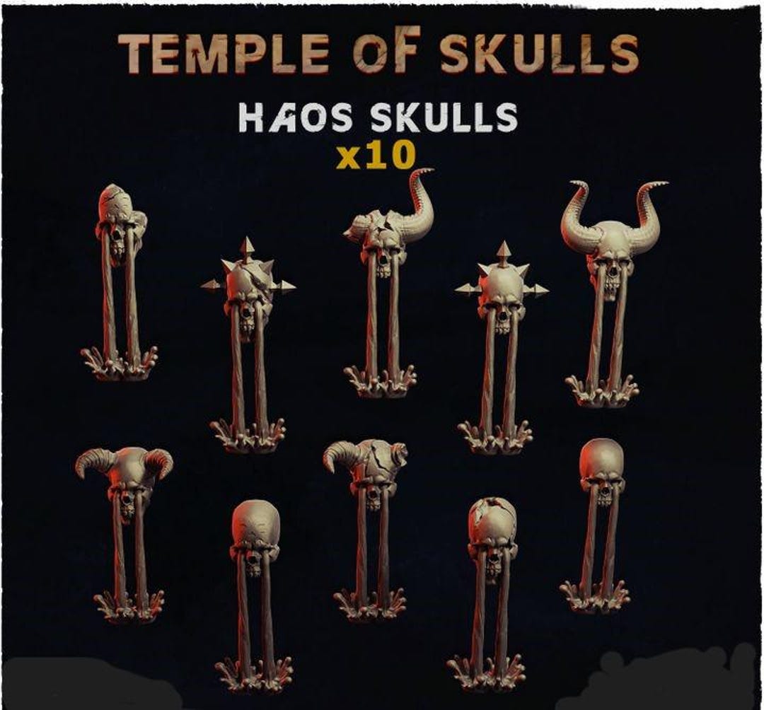 Horned Devil Demon Skulls | Dnd Dungeons and Dragons TTRPG 28/32 ...