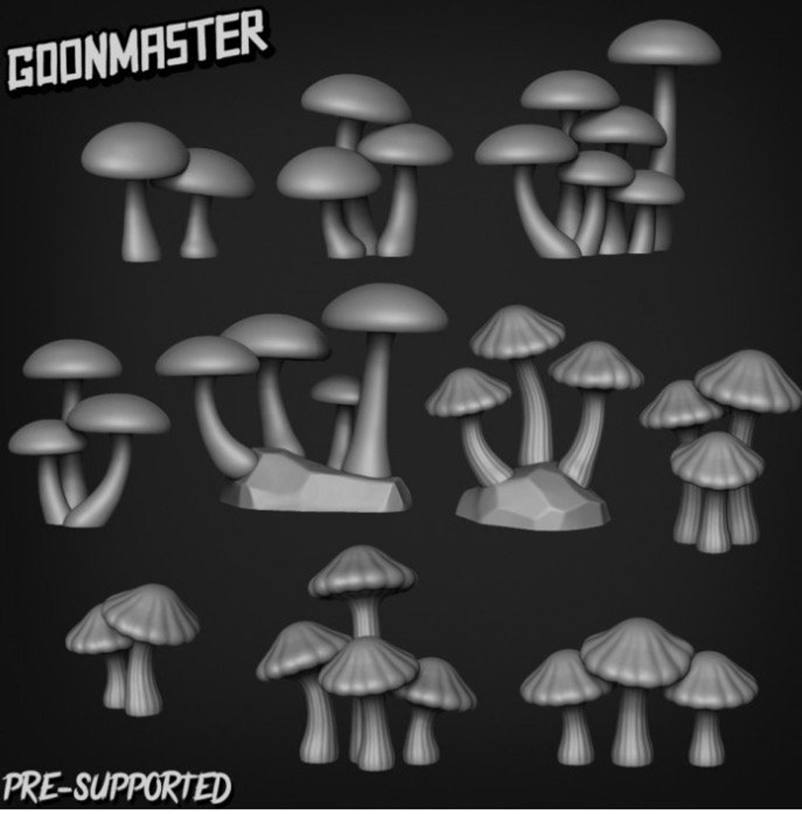 Mushrooms | DND Dungeons and Dragons TTRPG | Woodland Basing Materials ...