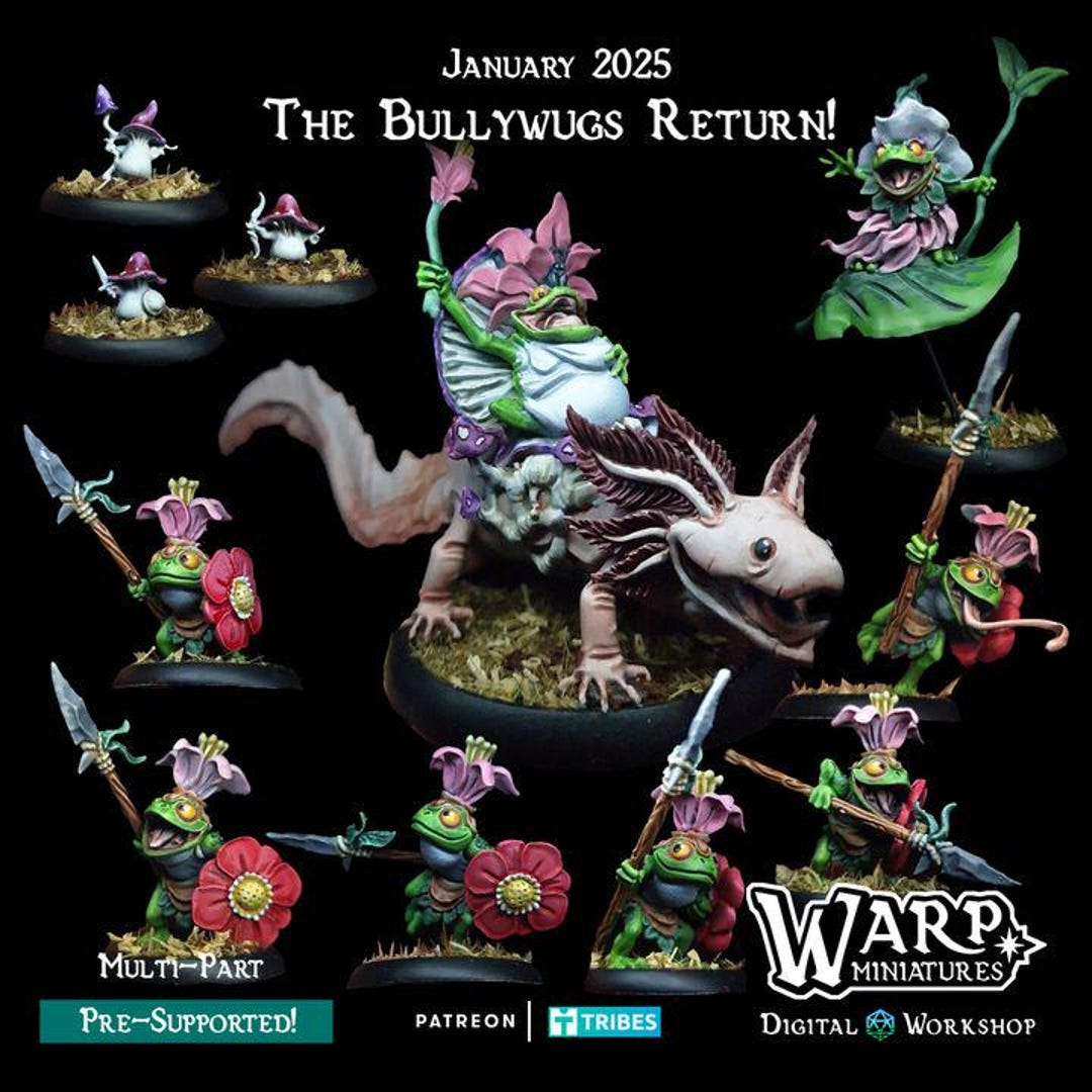 Bullywugs Frog Army | DND Dungeons and Dragons 28/32/38 RPG | Axolotl ...
