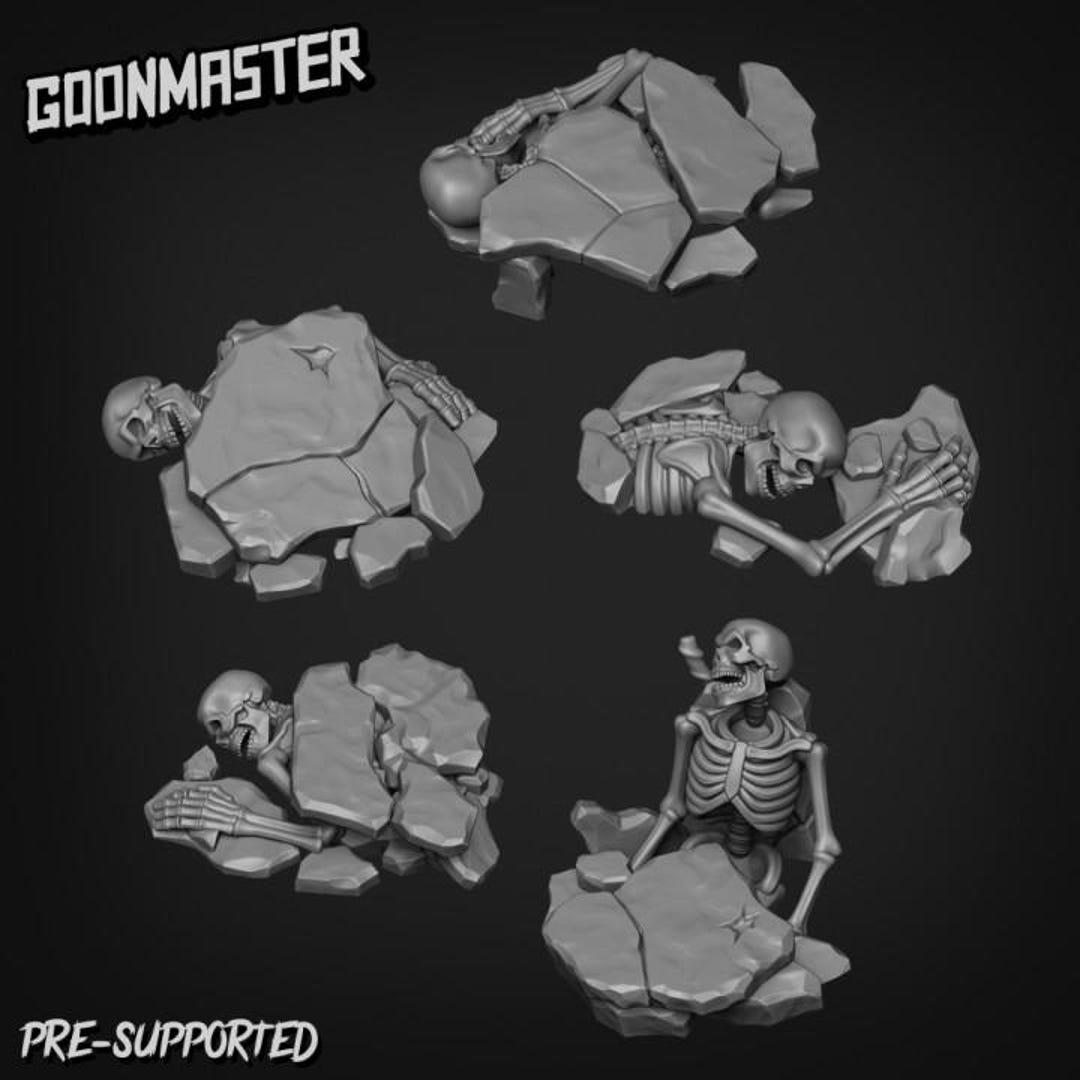 Crushed Skeletons & Body Parts | DND Dungeons and Dragons Basing Bits ...