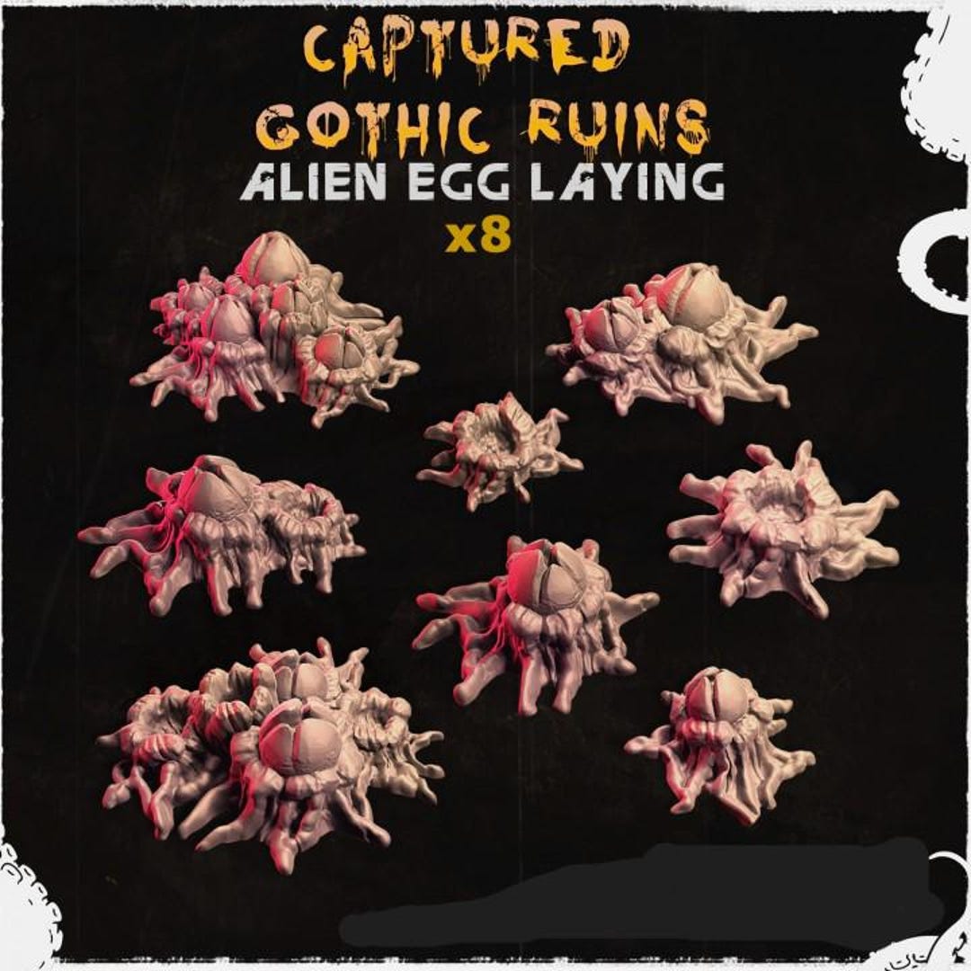 8pc Alien Eggs Nests | Dnd Dungeons and Dragons TTRPG 28/32mm ...