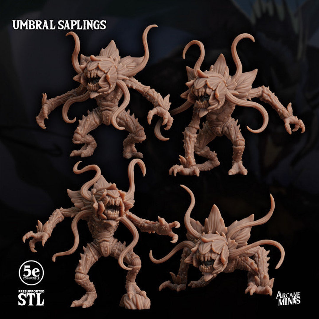 4pc Flower Plant Monsters Set / DND Dungeons and Dragons TTRPG Fantasy ...