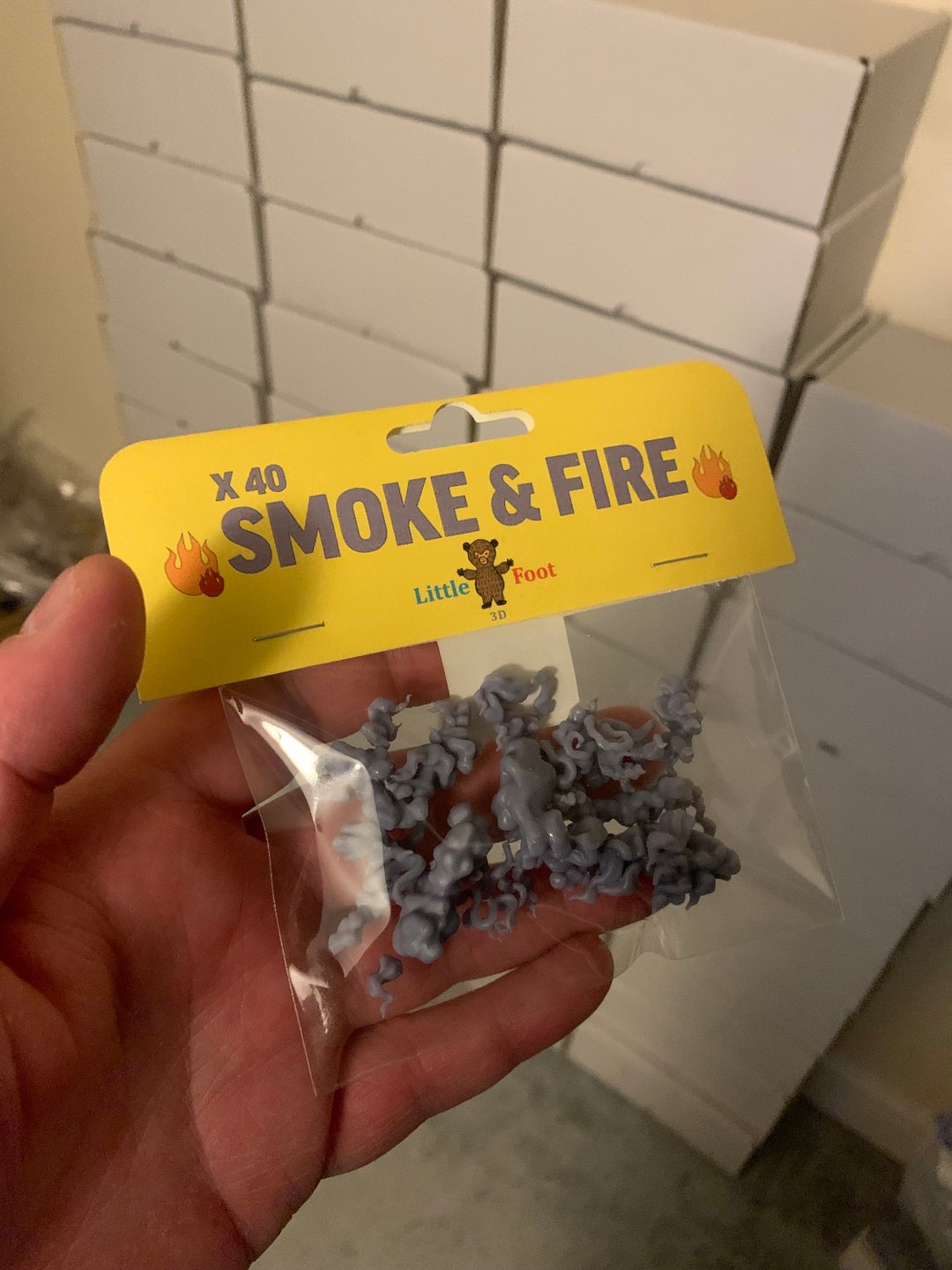 40pc Smoke & Fire Scatter Terrain Dnd Dungeons and Dragons 28mm/32mm ...