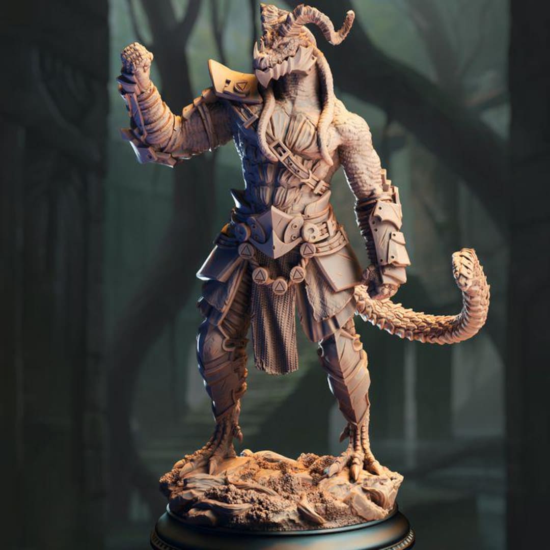 Black Dragonborn Fighter | Vaakrin Steeljaw | DND RPG Dungeons and ...