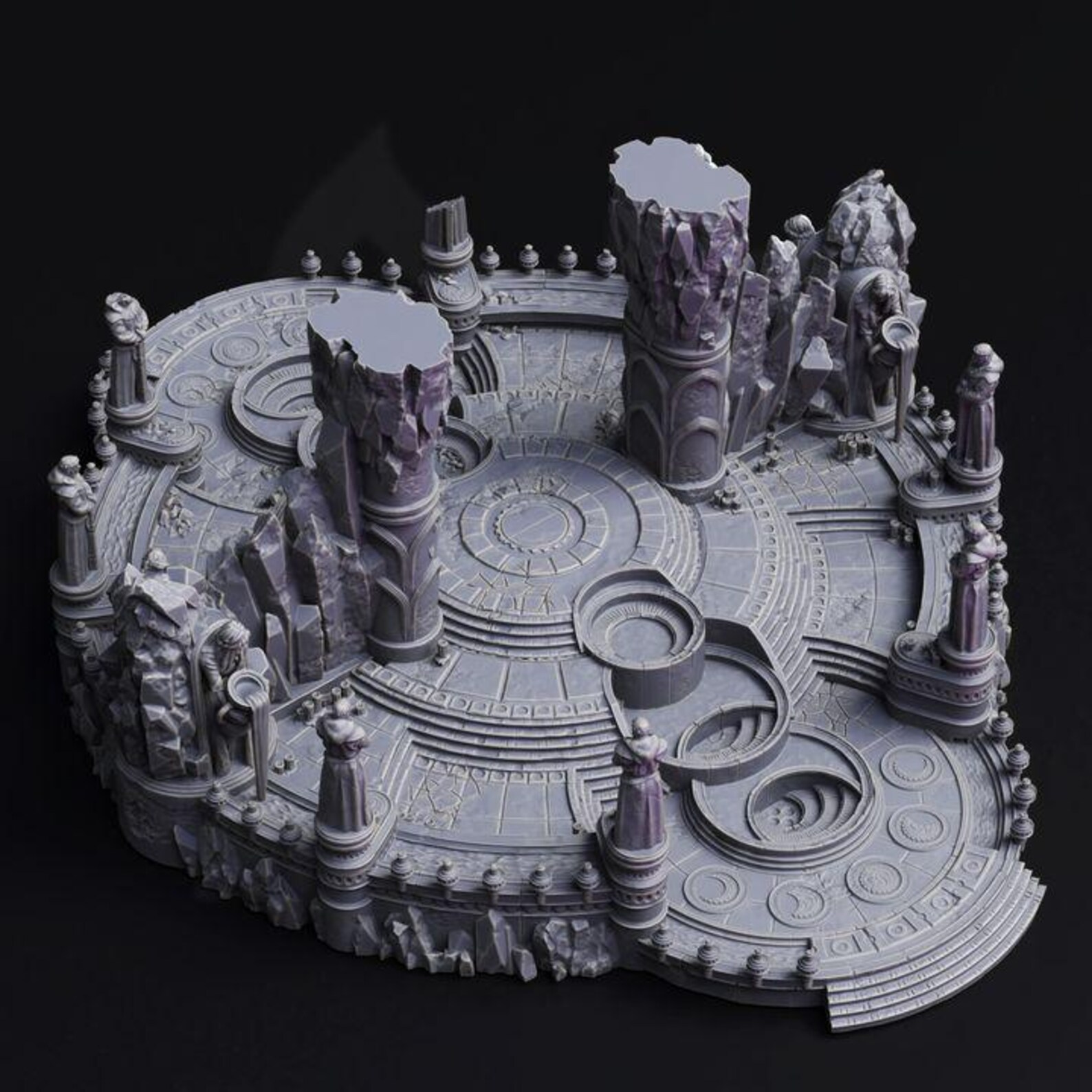 Drow Moon Shrine Terrain | Gargantuan | DND Dungeons and Dragons TTRPG ...