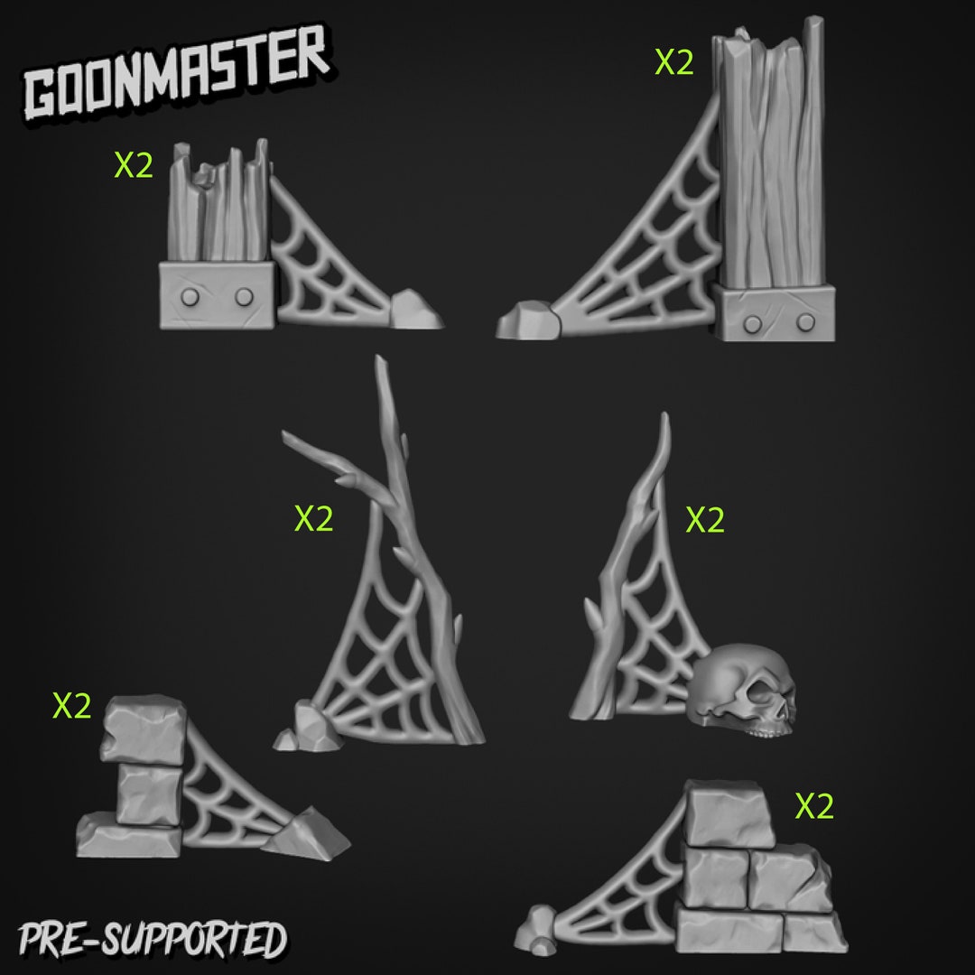12pc Spider Webs Basing Bits | 28mm/32mm Wargaming Basing Materials ...