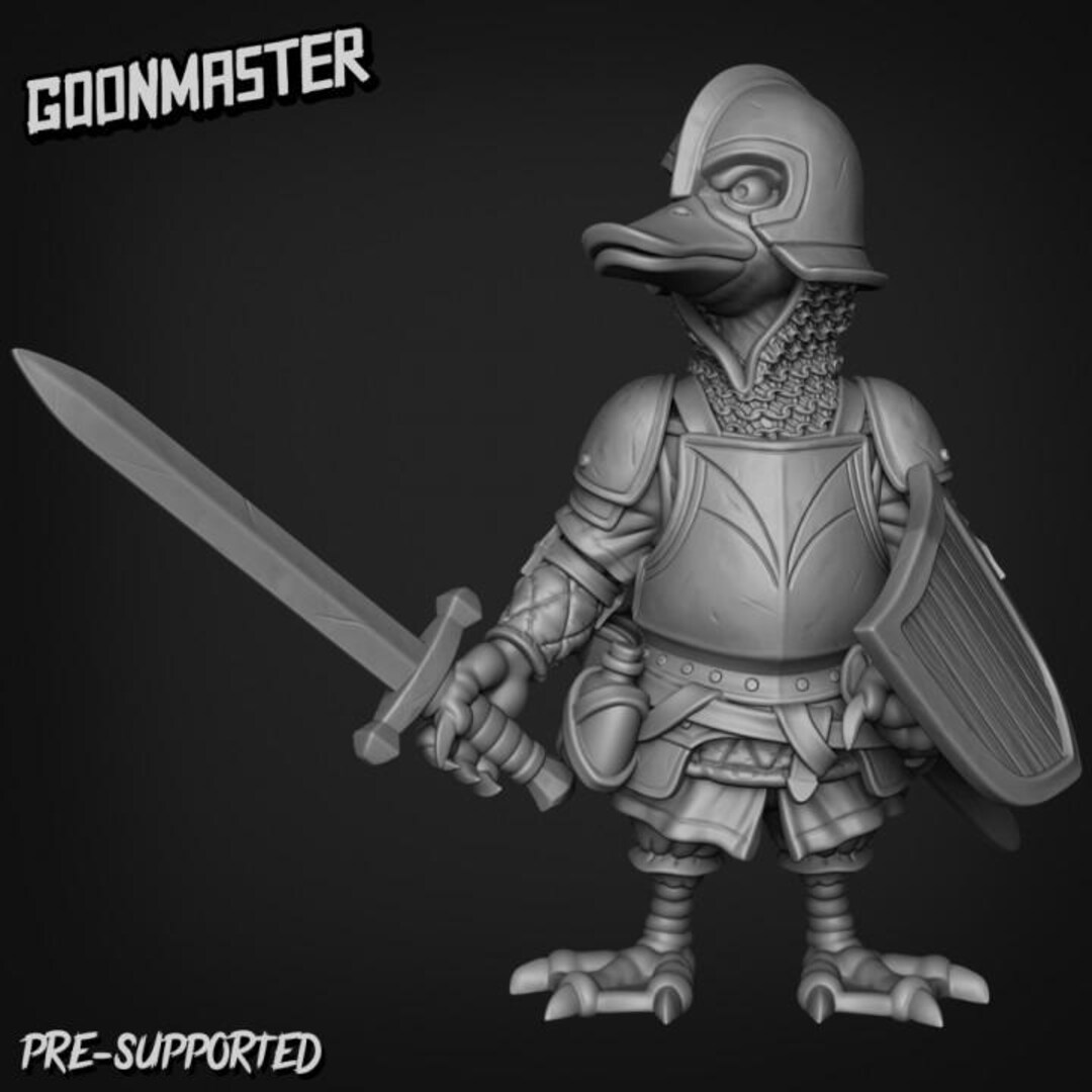 Duck Swordsman | Dnd Dungeons and Dragons TTRPG 28/32/38 | Wargaming ...