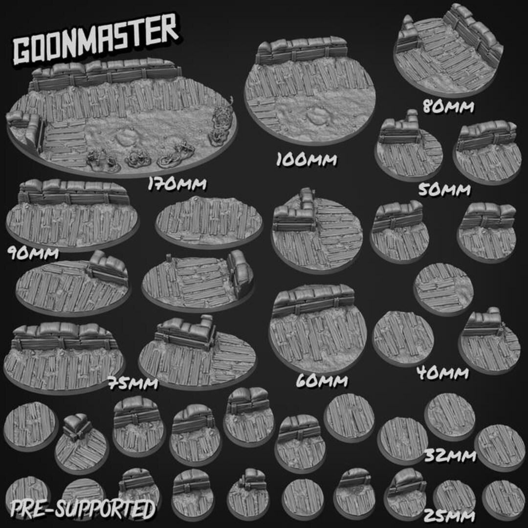 WWII Trenches & Sandbags Bases | DND Dungeons and Dragons TTRPG ...