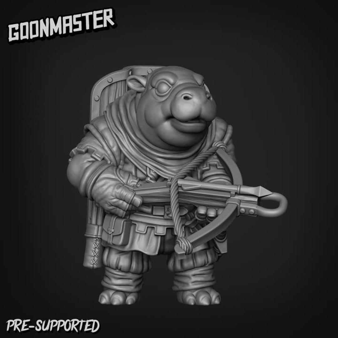 Hippo Archer | DND Dungeons and Dragons TTRPG 28/32/38 | Wargaming ...