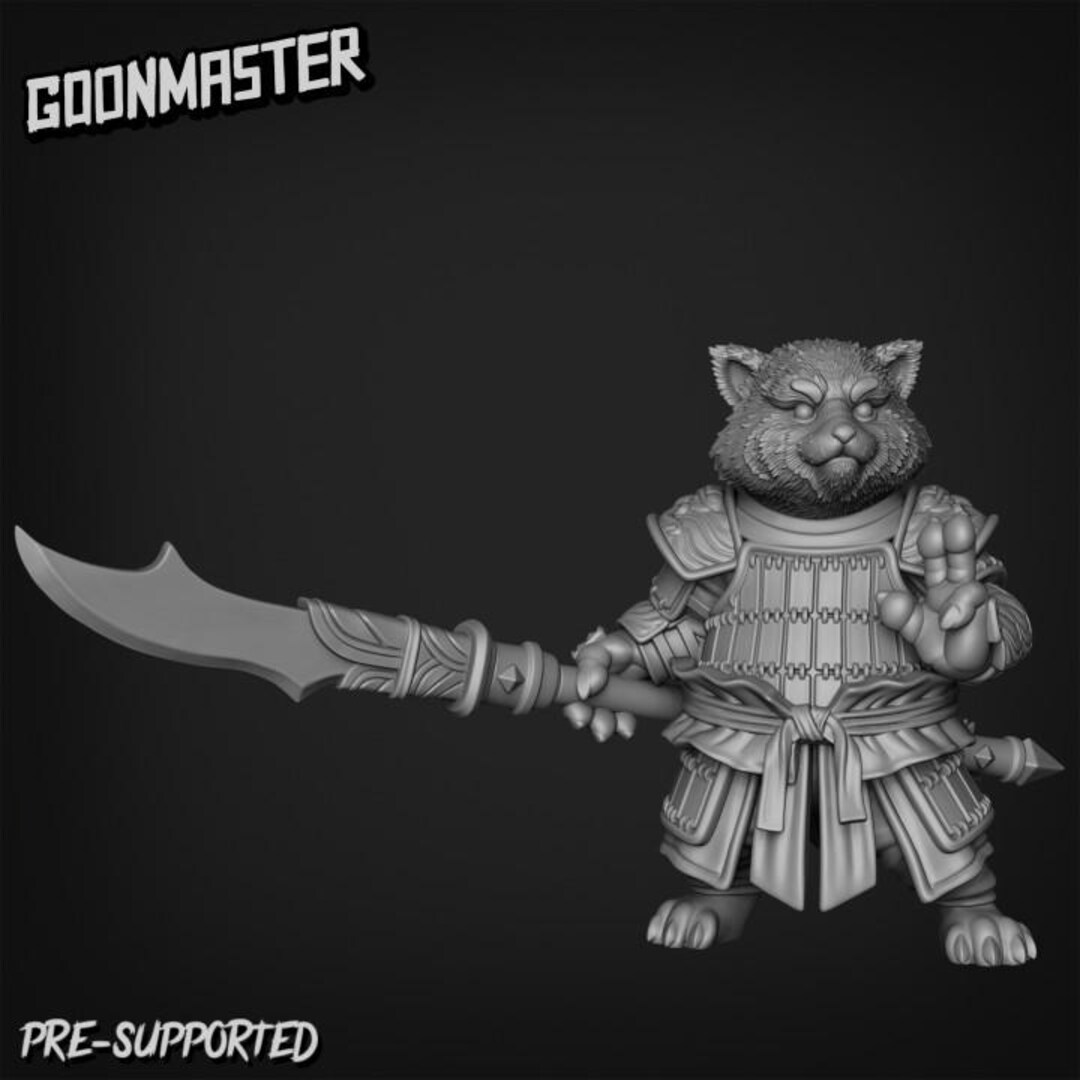 Red Panda Swordsman | DND Dungeons and Dragons TTRPG 28 32 | Fantasy ...