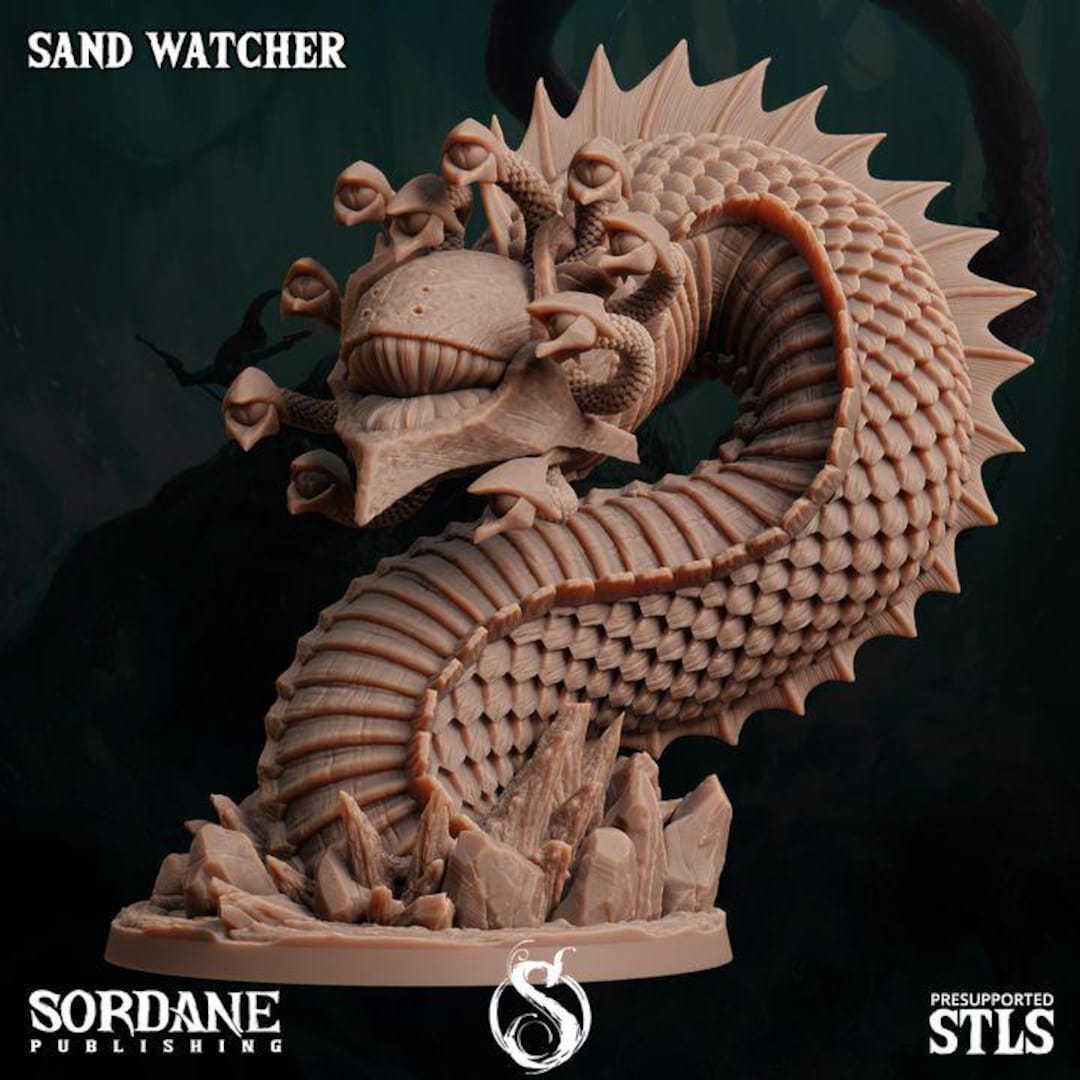 Sand Watcher | Dungeons and Dragons 28/32mm TTRPG DND | Reptiles ...