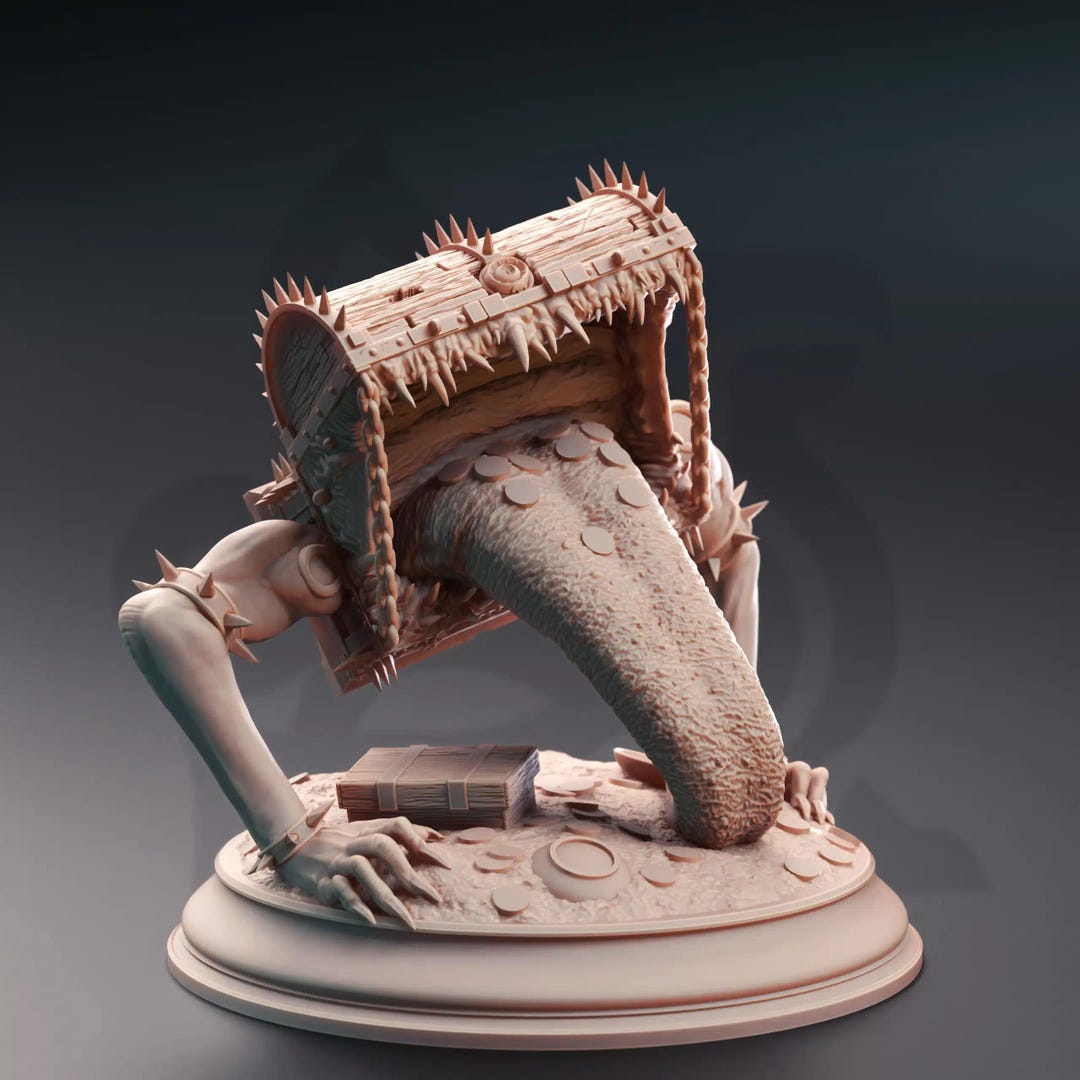 Treasure Chest Mimic DND TTRPG Dungeons and Dragons 28/32/38/75 Pirates ...