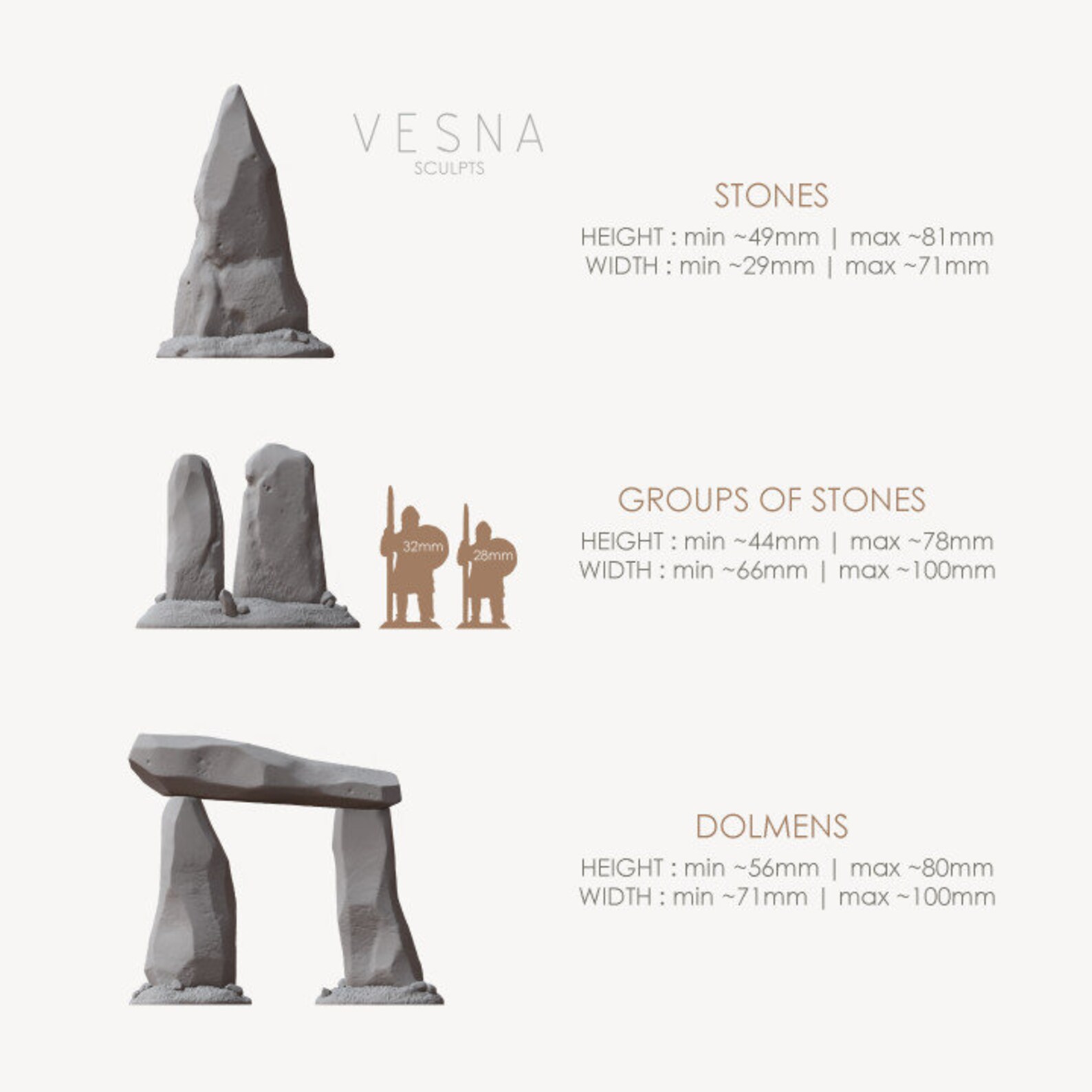 Large Rock Boulders/ DND Dungeons and Dragons Temple Stone Henge ...