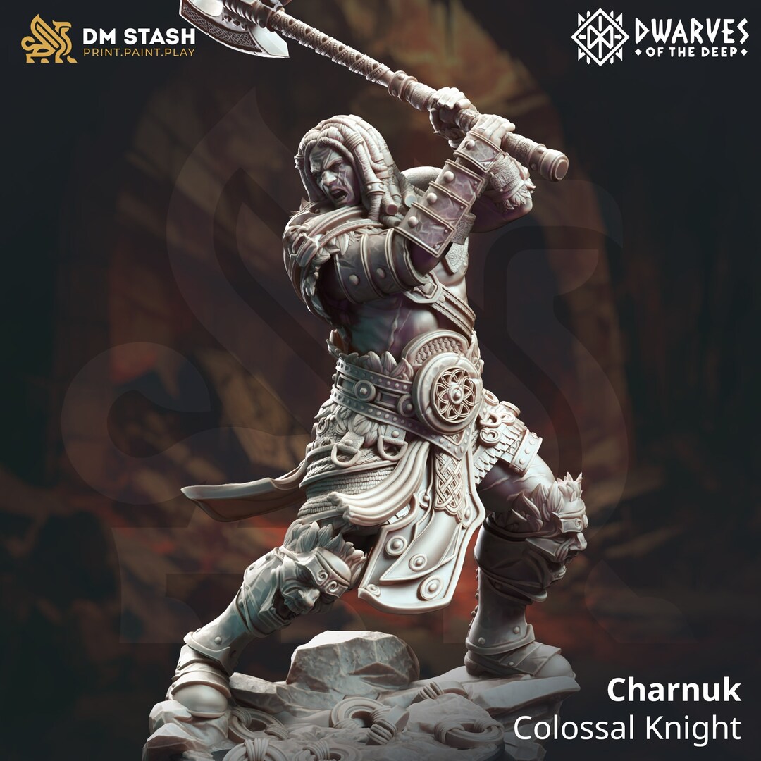 Charnuk Colossal Knight/ Dnd Dungeons and Dragons Knights TTRPG Npcs ...