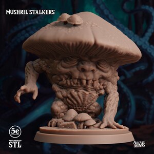 4pc Mushroom Monsters Dungeons and Dragons TTRPG Mini Fantasy DND 5E ...