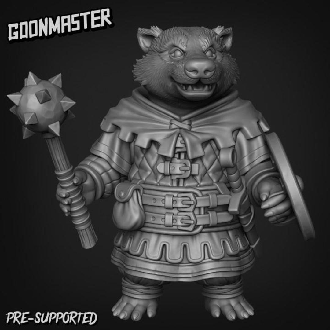 Badger Mace DND Dungeons and Dragons RPG 28/32/38 Wargaming Castle ...