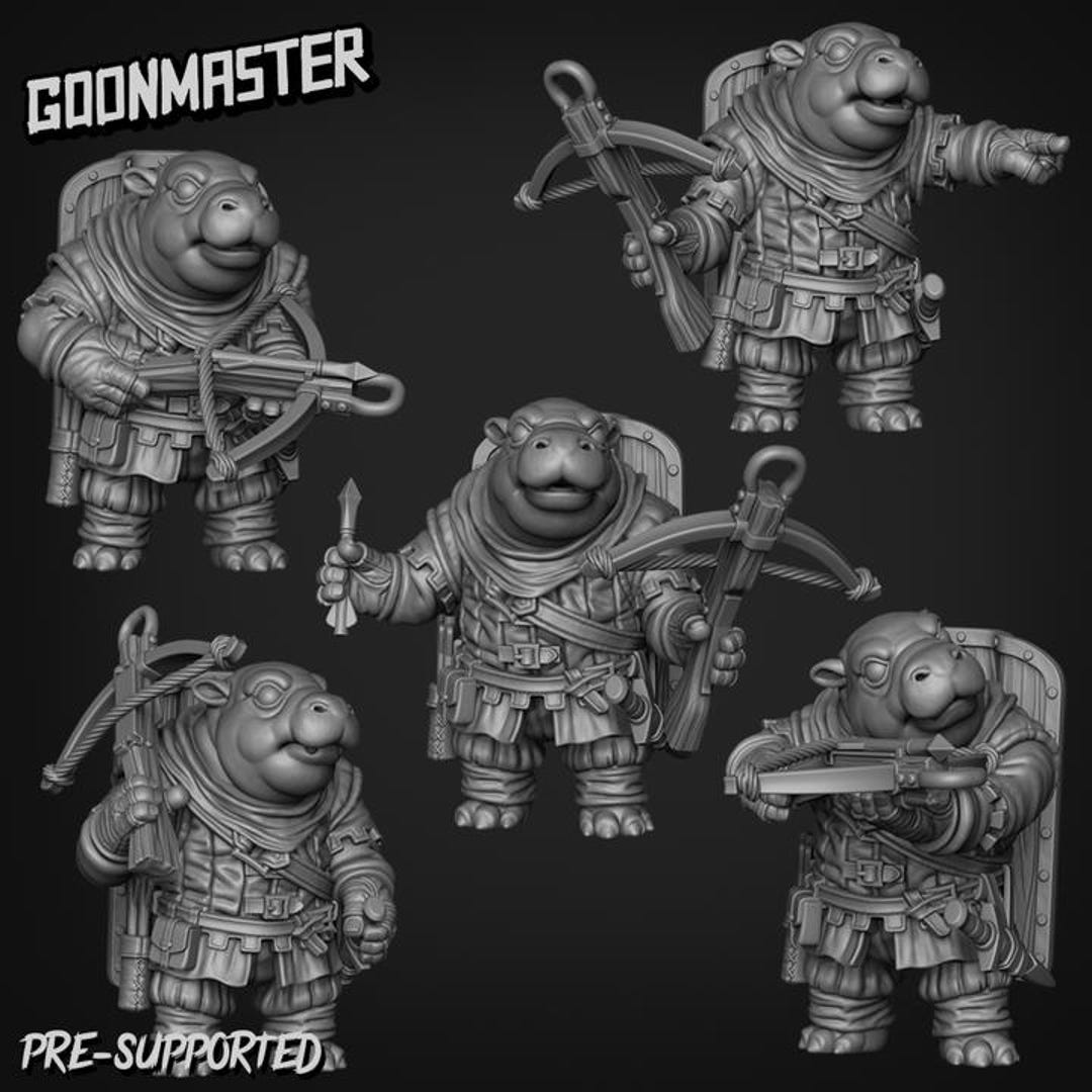 Hippo Knights | DND Dungeons and Dragons TTRPG 28/32/38mm | Wargaming ...