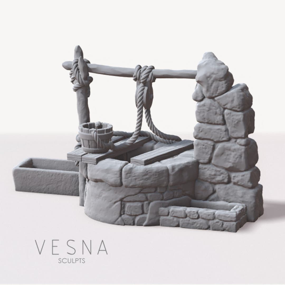 Village Stone Water Well | DND Dungeons and Dragons RPG | Farming ...