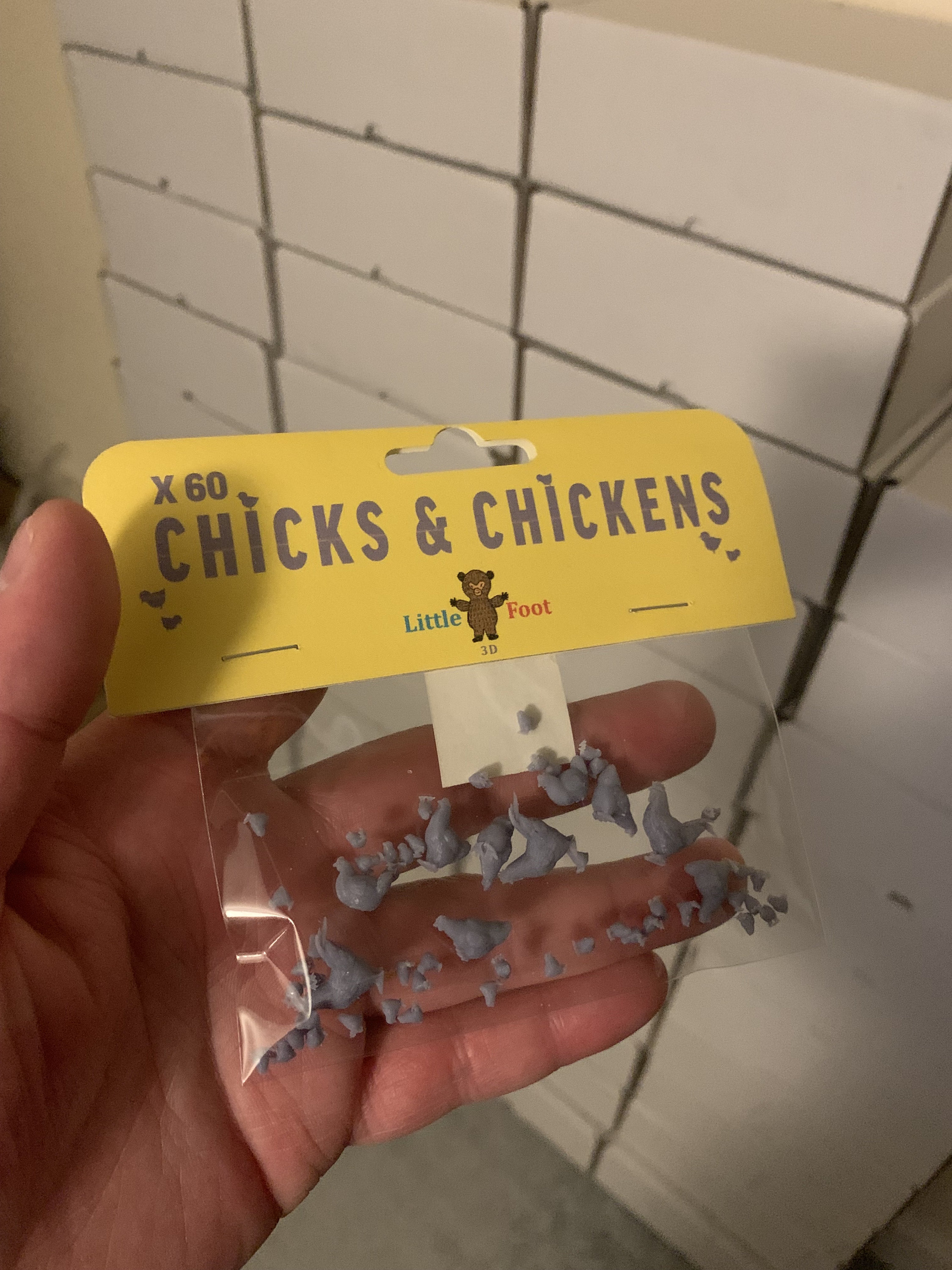 60pc Chicken Miniature Scatter Terrain Dnd Dungeons and Dragons 28mm ...