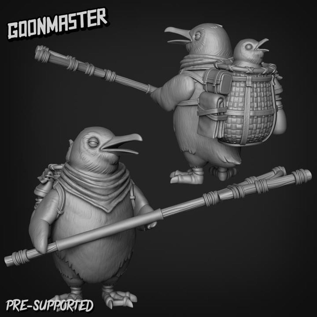 Penguin Adventurer | Dnd Dungeons and Dragons TTRPG 28/32/38 | Fantasy ...