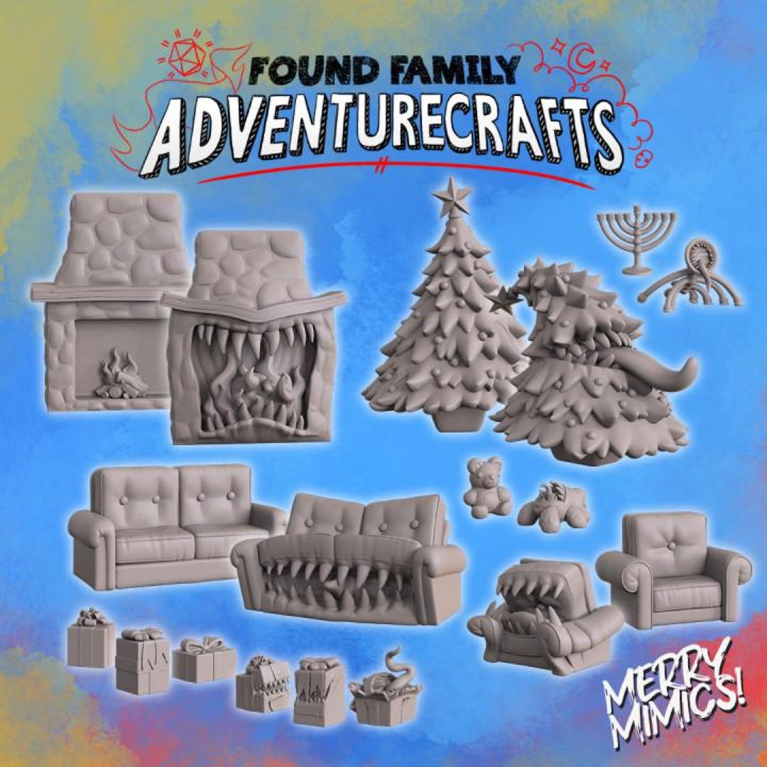 Christmas Mimics | Dnd Dungeons and Dragons TTRPG| Wargaming Furniture ...