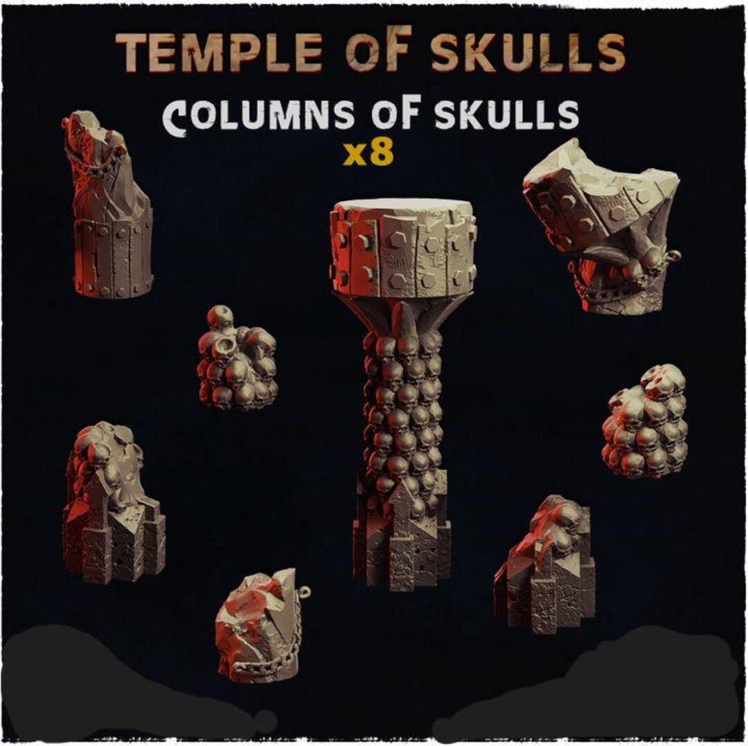 8 Destroyed Stone Columns | DND Dungeons and Dragons TTRPG 28/32 ...