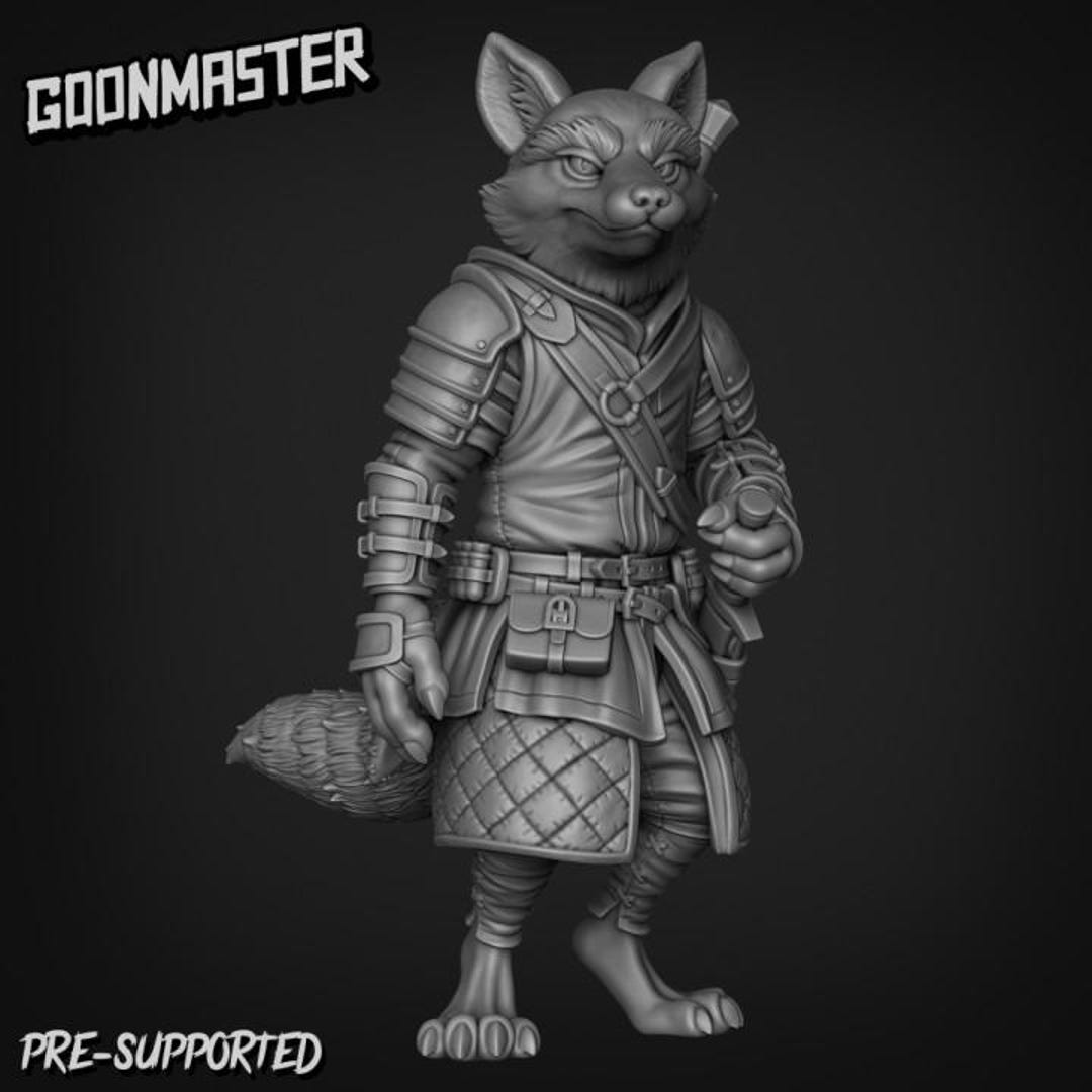 Red Fox Bounty Hunter | Dnd Dungeons and Dragons TTRPG 28/32/38 ...