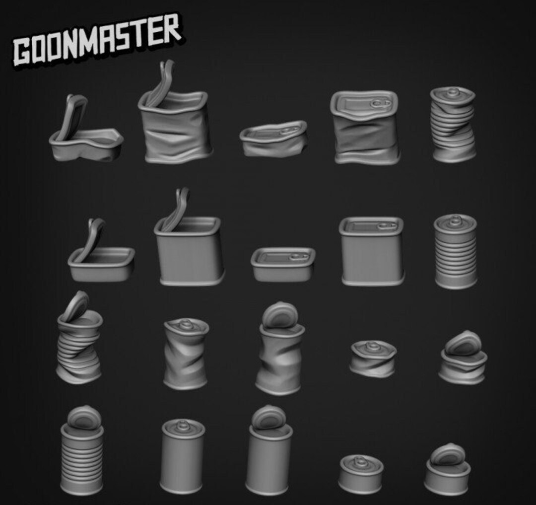 100/50 Food Cans Dnd Loot Scatter Terrain Dungeons and Dragons TTRPG ...