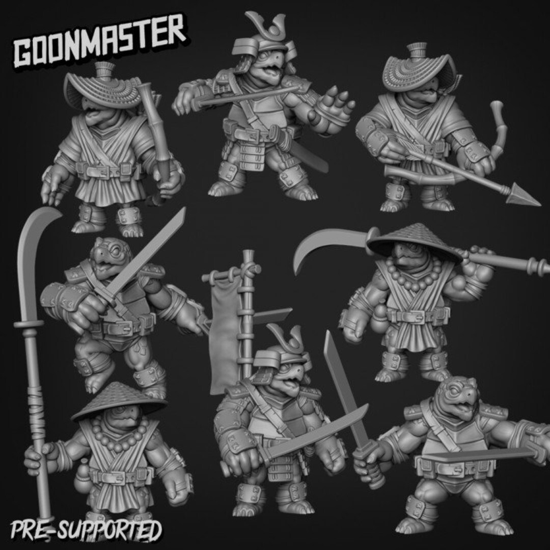 31pc Turtle Clan,dnd Dungeons and Dragons Animal Figurines Ninja ...