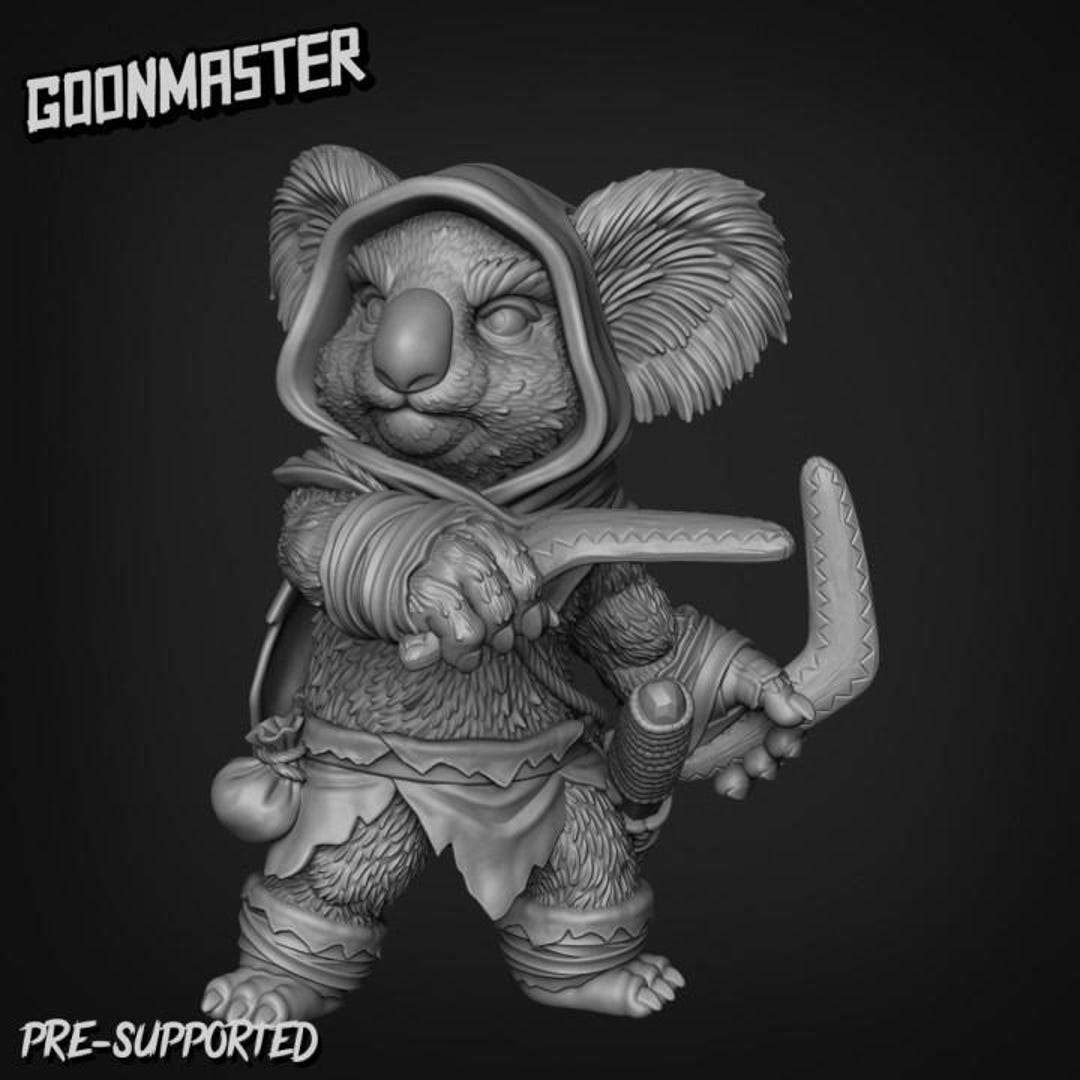 Koala Warrior | DND Dungeons and Dragons TTRPG 28/32/38/75 | Wargaming ...